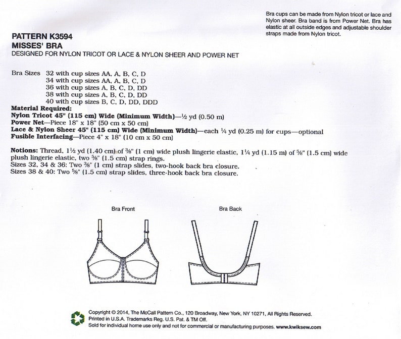 Bra Size 32 34 36 38 40 AA-DDD Cup Sizes With Adjustable - Etsy