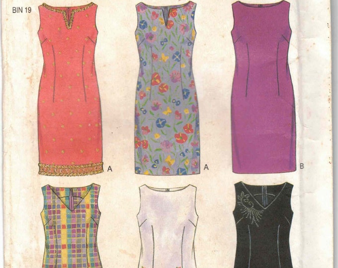 6 Sheath Dress Variations in 1 Easy to Sew Simplicity New Look 6857 ...