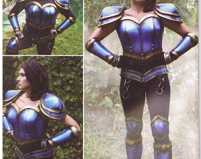 Misses Warrior Armor Corset Guards Gauntlets Belt Warrior Fantasy ...