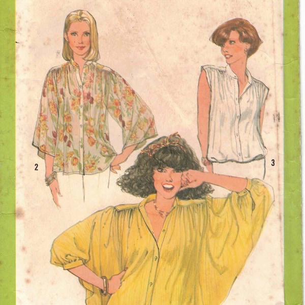 Bat Wing Blouse Pattern - Etsy