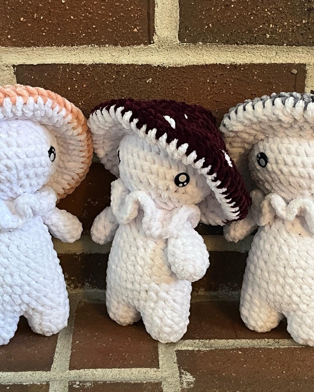 Crochet Velvet Mushroom Baby, Amigurumi, Stuffie, Plush, Cottage Core ...