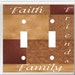 Faith Family Friends Brown tones Light Switch Cover Plate or | Etsy