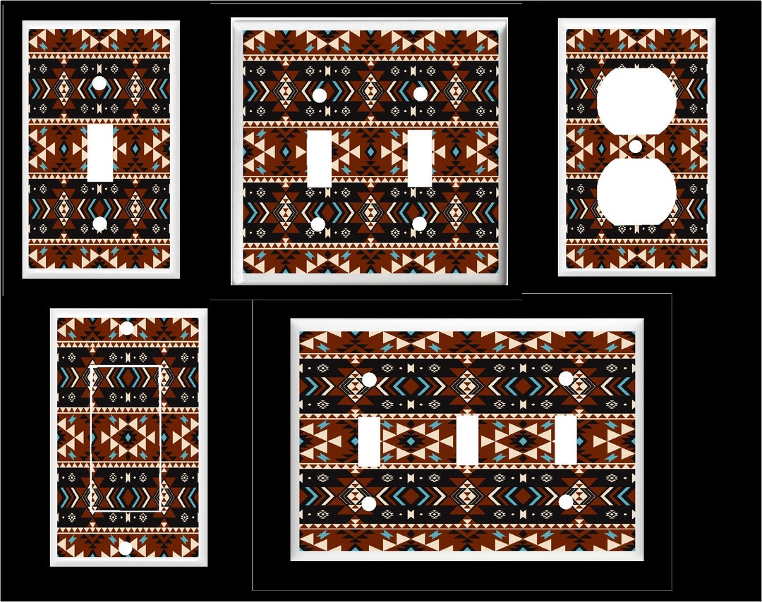 SOUTHWEST NATIVE AMERICAN Design #9 Light Switch Cover Plate Home Decor ...