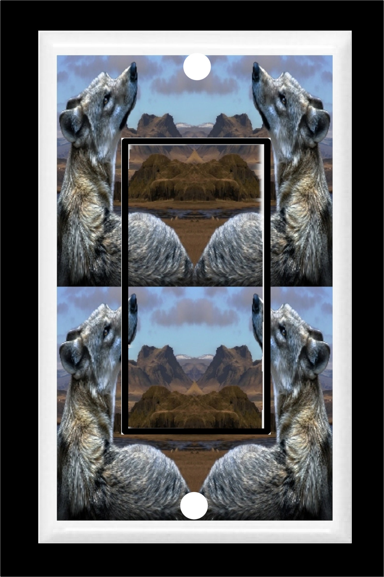 WOLF RESTING by a RIVER Light Switch Cover Plate or Outlet Home Decor ...