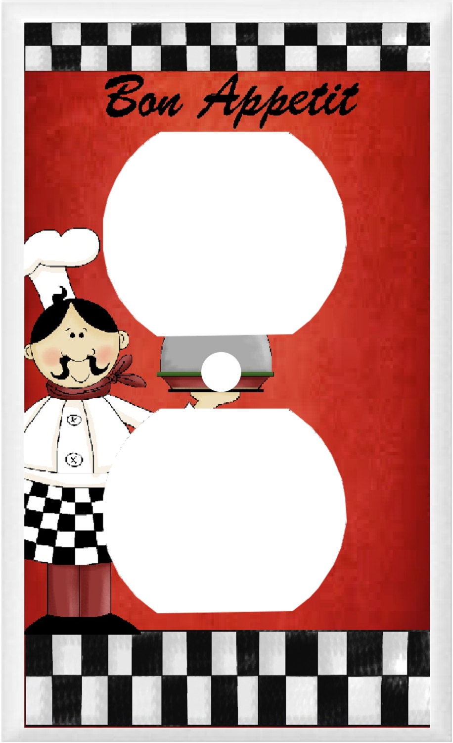 Fat Chef Bon Appetit K1 Light Switch Cover Plate Kitchen Home Decor - Etsy