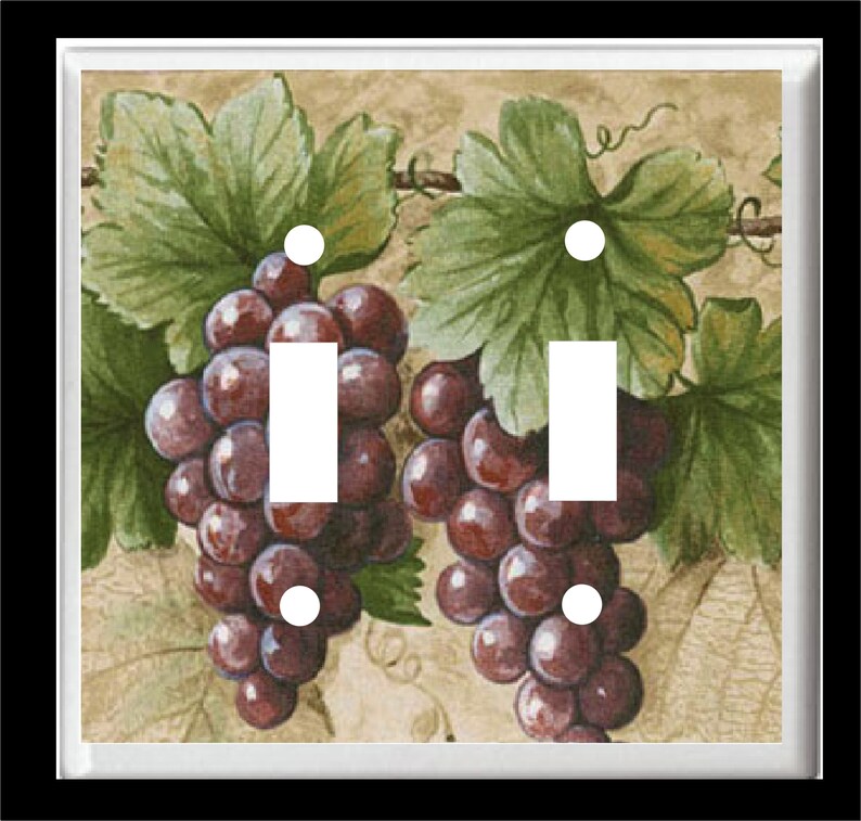 GRAPE VINE 5 Light Switch Cover Plate or Outlet Kitchen Decor - Etsy