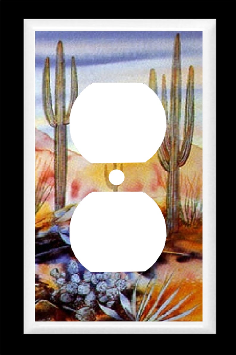 SOUTHWEST DESERT CACTUS #1 Light Switch Cover Plate Home Decor - Etsy