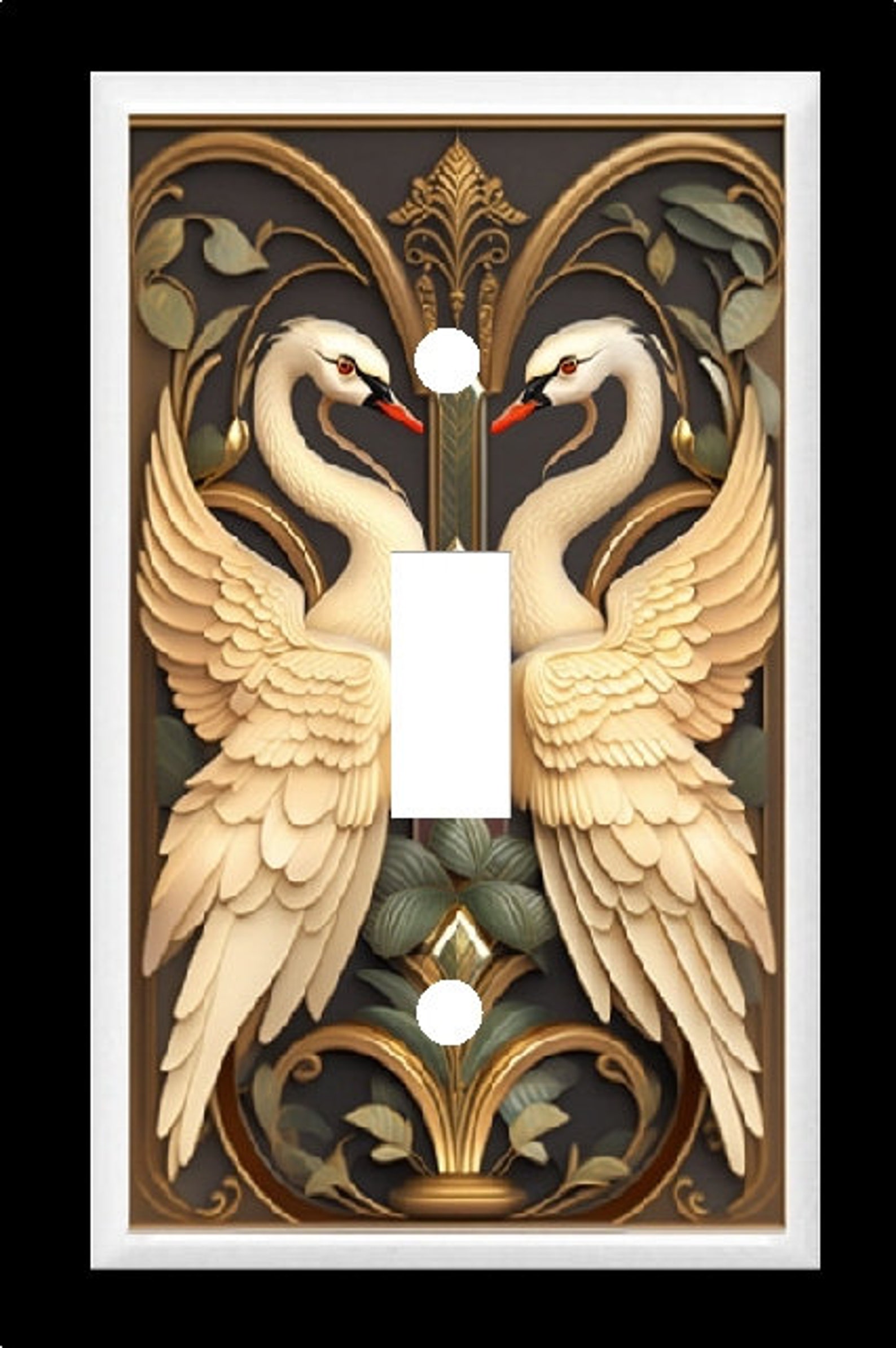 ART DECO SWANS Light Switch Cover Plate or Outlet Home Decor - Etsy