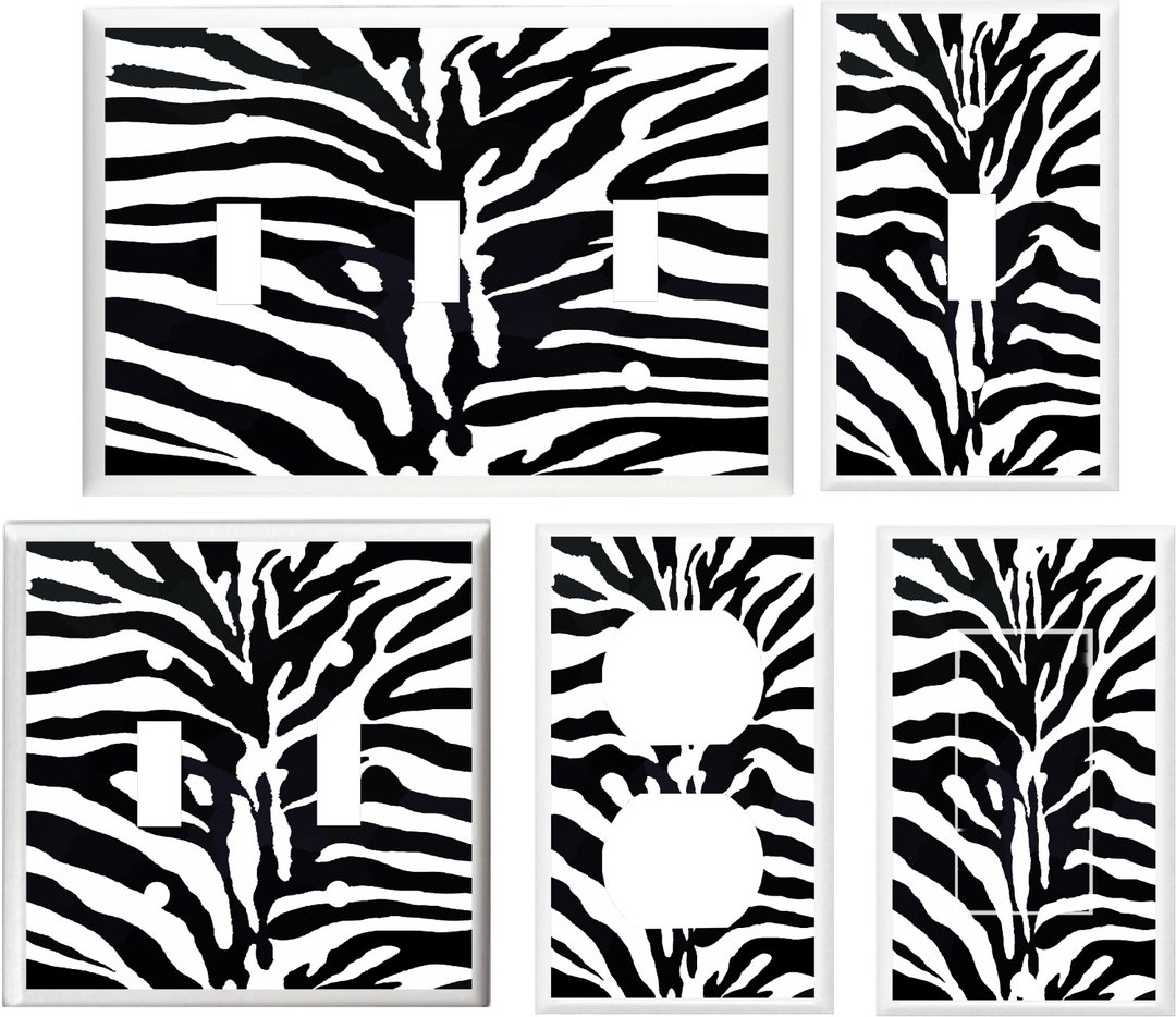 ZEBRA PRINT STRIPES #2 Light Switch Cover Plate Home Decor - Etsy