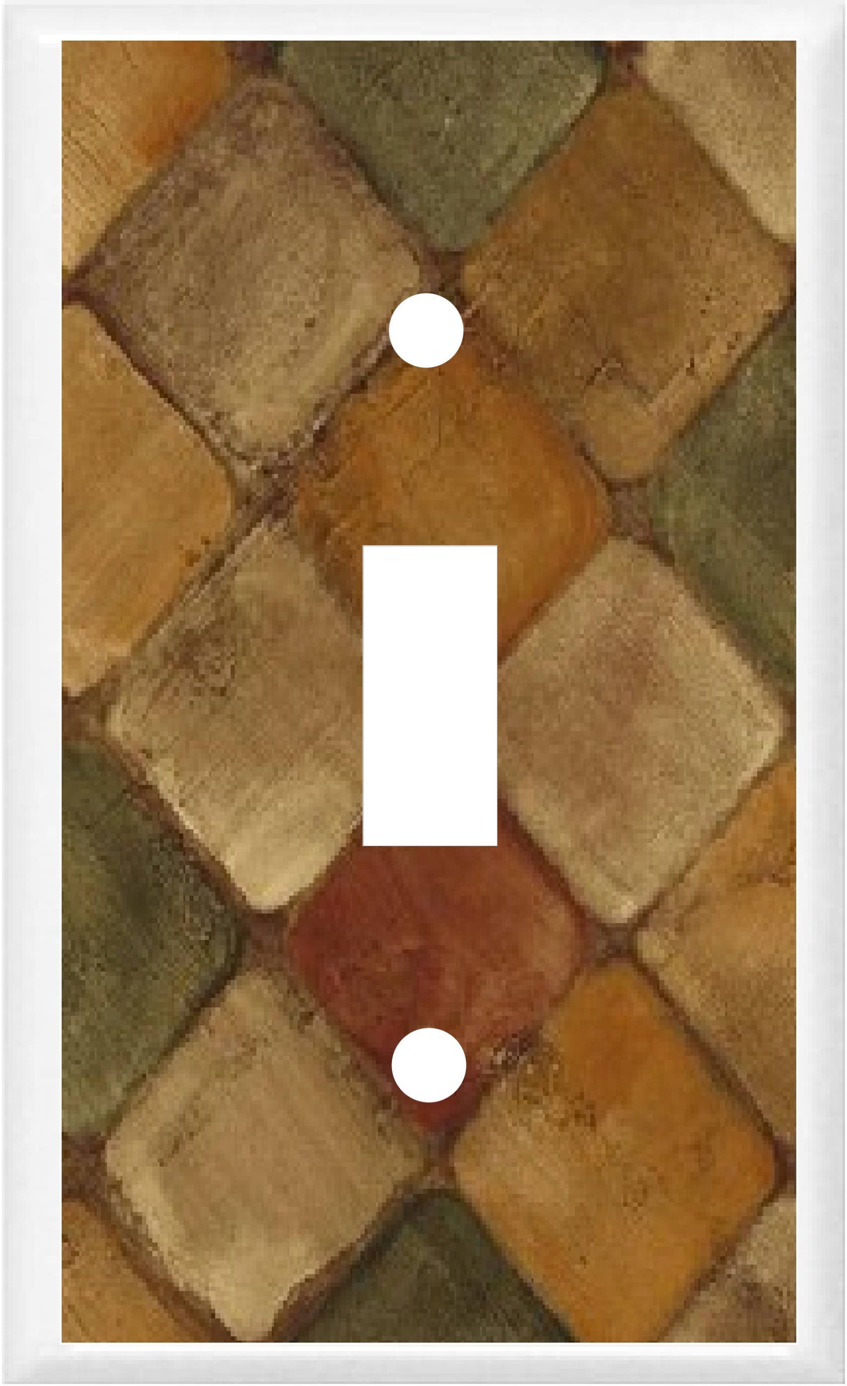 Italian Tuscan Tile Design Earth Tones Kitchen Home Decor Light Switch ...