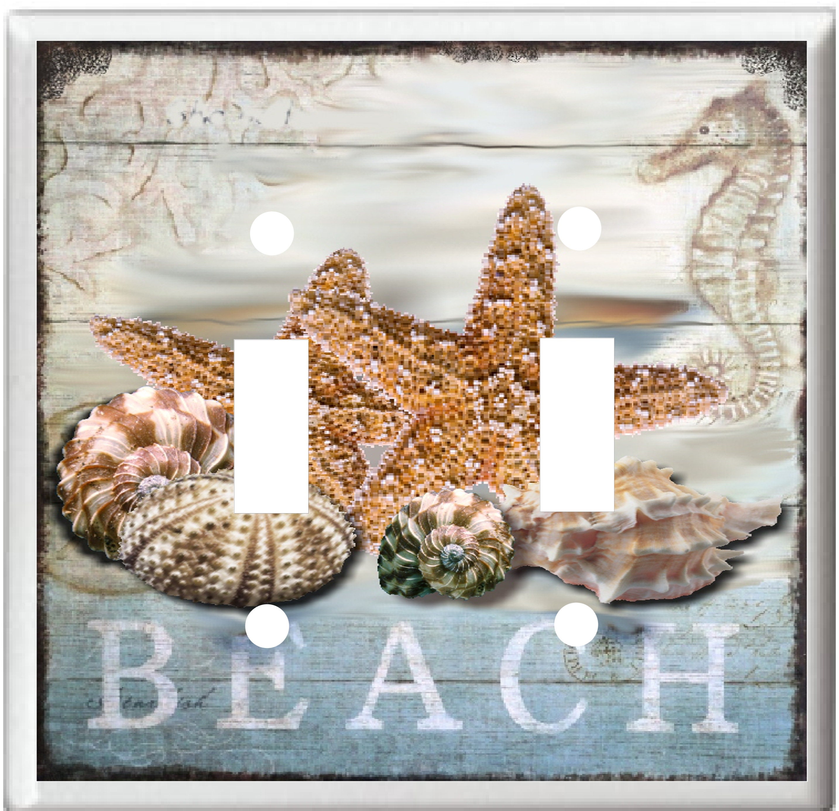 SEASHELL STARFISH BEACH Light Switch Cover Plate or Outlet - Etsy