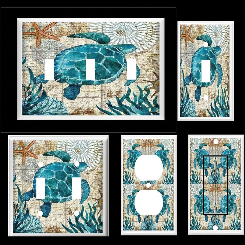 Sea Turtle Light Switch Cover - Etsy