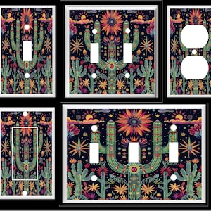 SOUTHWEST CACTUS MEXICAN Style Light Switch Cover Plate Home Decor ...