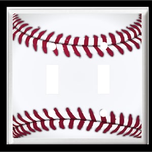BASEBALL Light Switch Cover Plate or Outlet - Etsy
