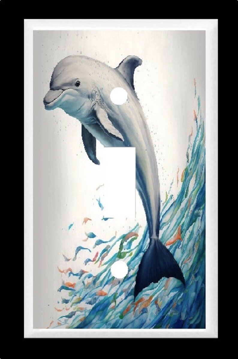 DOLPHIN OCEAN SEA Life Light Switch Cover Plate or Outlet Home Decor - Etsy