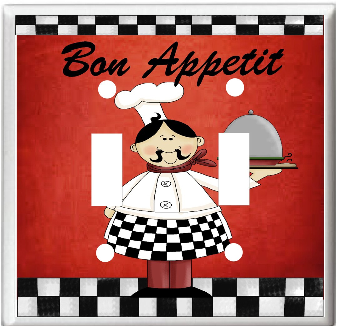 Fat Chef Bon Appetit K1 Light Switch Cover Plate Kitchen Home Decor - Etsy