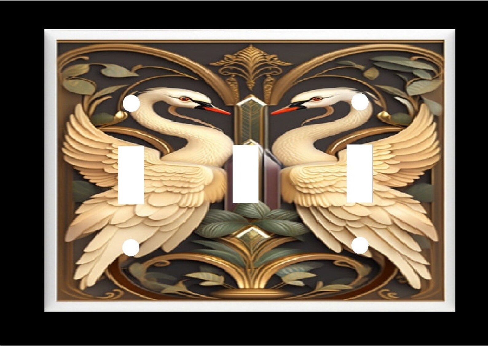 ART DECO SWANS Light Switch Cover Plate or Outlet Home Decor - Etsy