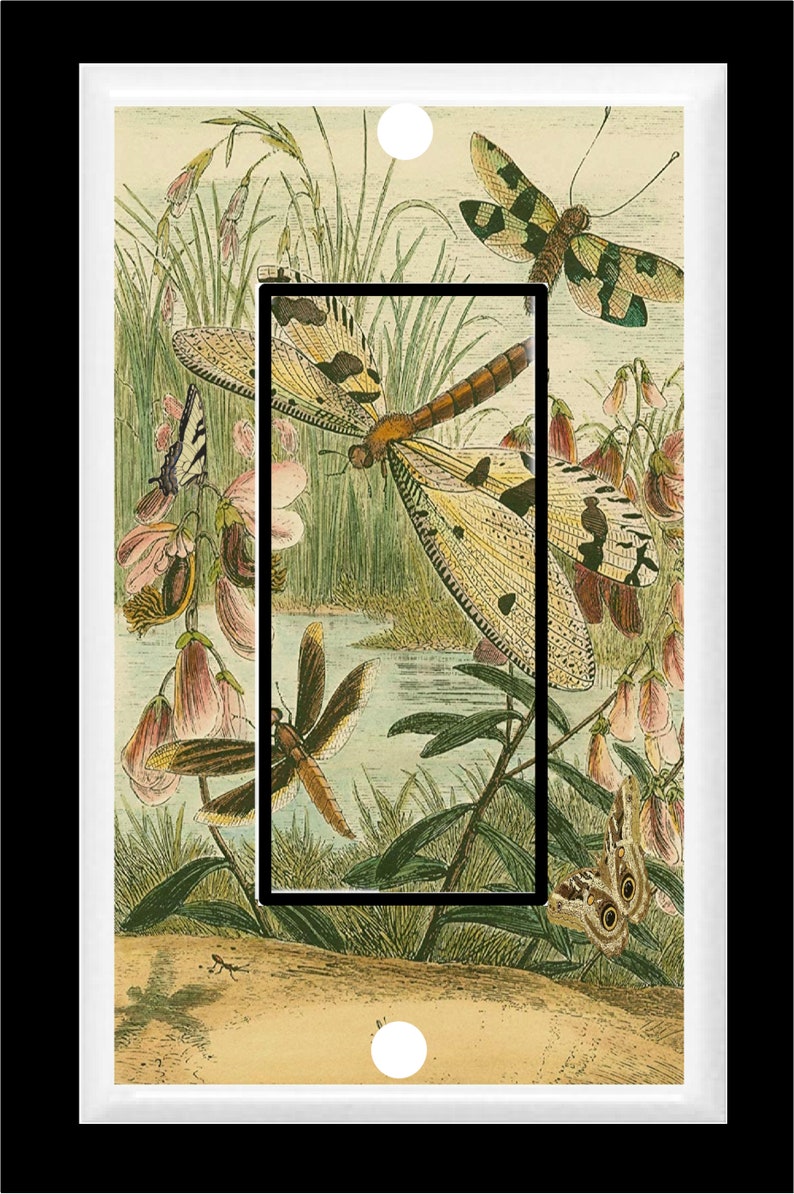 DRAGONFLY BUTTERFLY 2 Light Switch Cover Plate or Outlet - Etsy