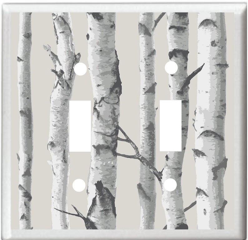 Birch Tree Trees Country Rustic Light Switch Cover Plate or Outlet Home ...