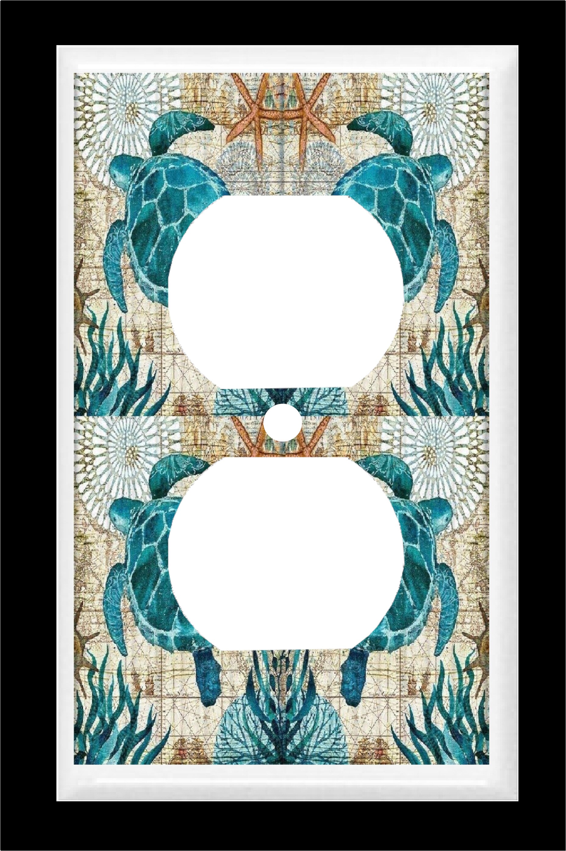 SEA TURTLE STARFISH Light Switch Cover Plate or Outlet Home | Etsy