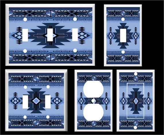 Light Blue Aztec Pattern