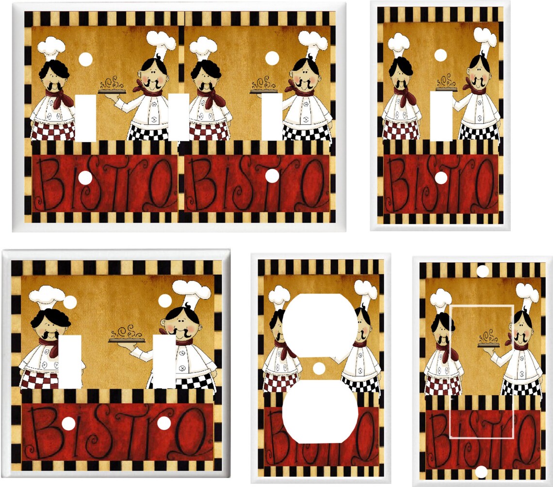 Fat Chef Bistro Light Switch Cover Plate K1 Kitchen Home Decor - Etsy