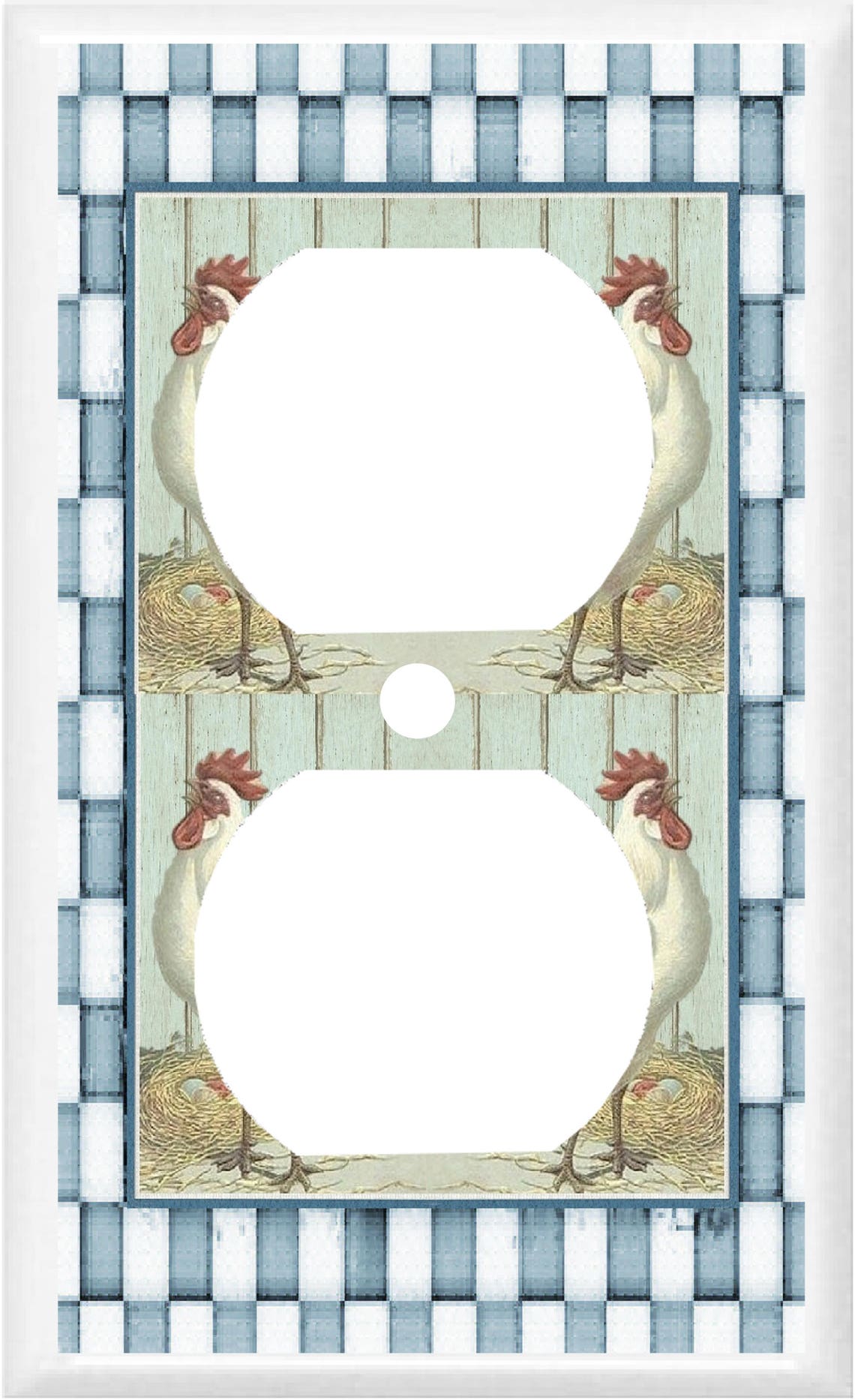 COUNTRY ROOSTER PRIMITIVE Light Switch Cover Plate or Outlet Home Decor ...