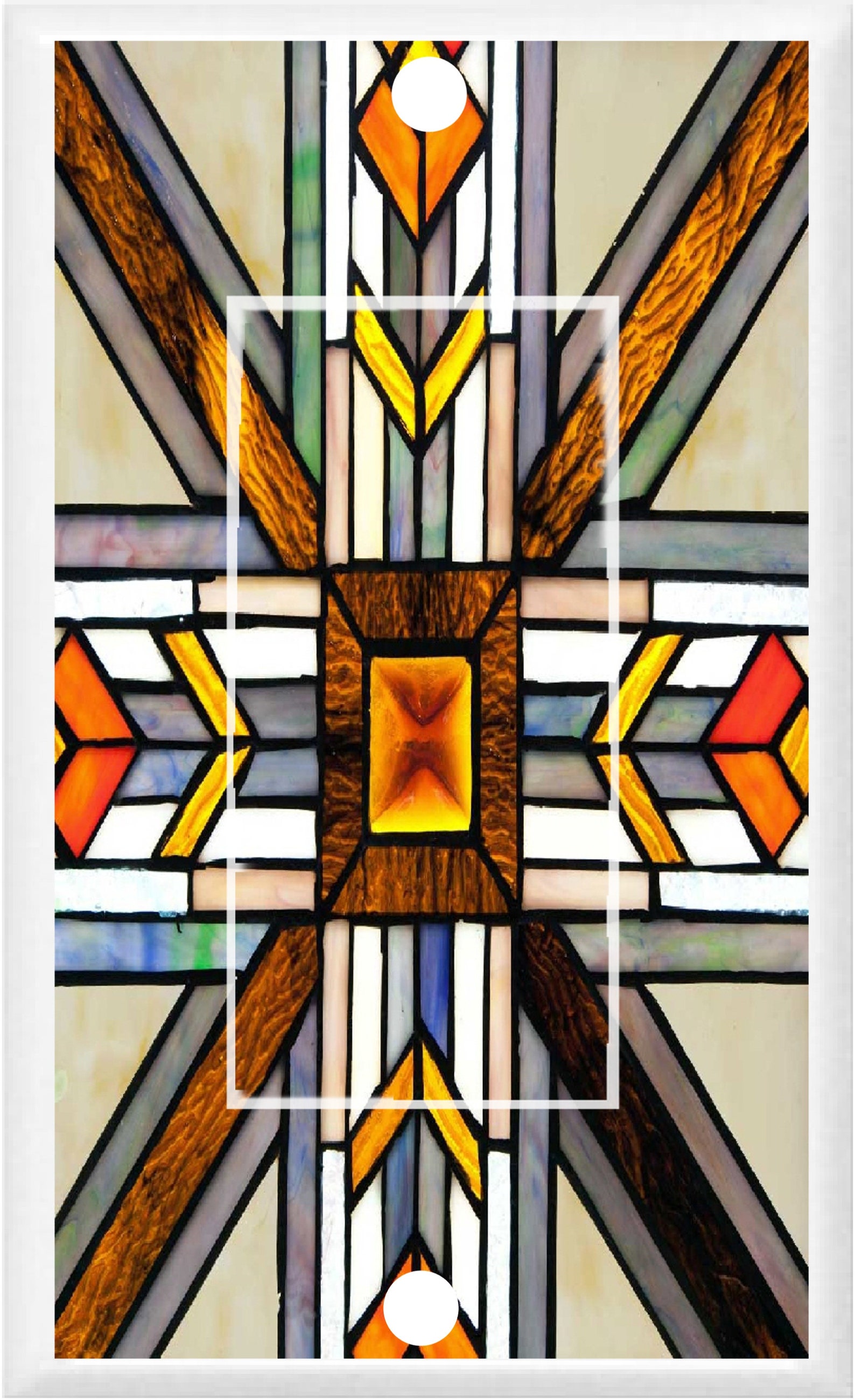 SOUTHWEST DESIGN 16 Stained Glass Inspired Image Rustic Cabin - Etsy