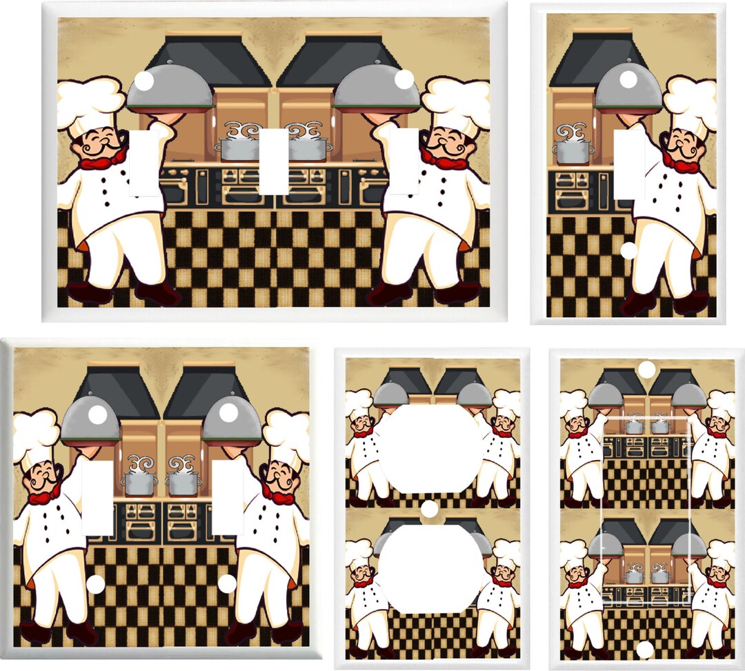 FAT CHEF Kitchen Light Switch Cover Plate K5 Kitchen Home Decor - Etsy