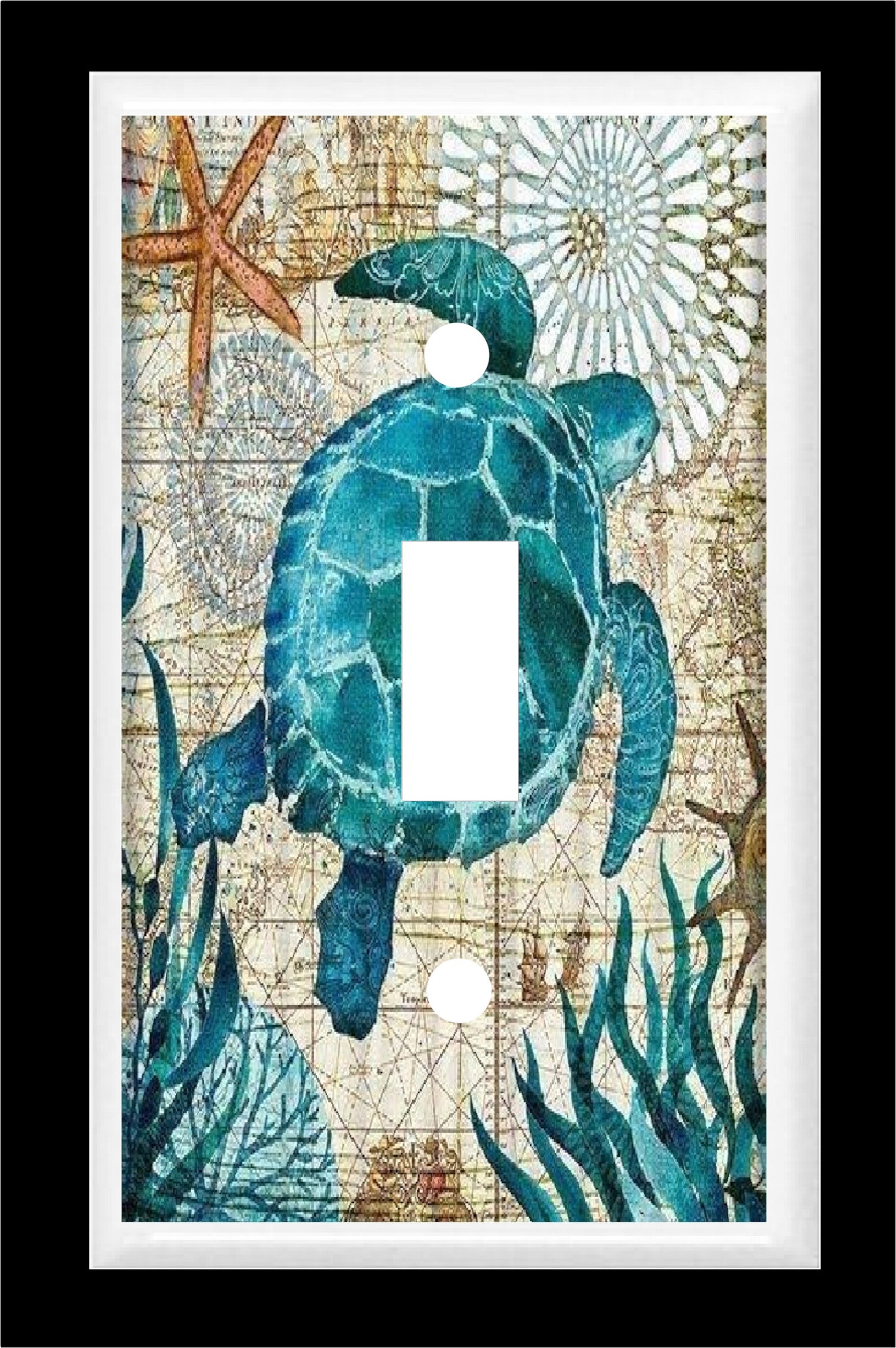 SEA TURTLE STARFISH Light Switch Cover Plate or Outlet Home Decor - Etsy