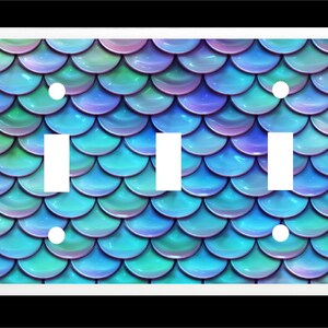 Mermaid Tail Fish Scales Light Switch Cover Plate #1 or Outlet - Etsy