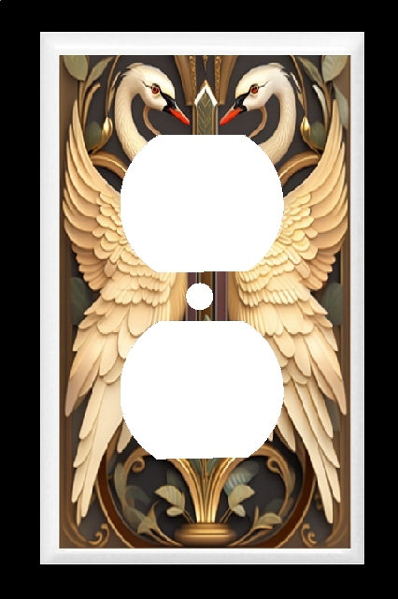 ART DECO SWANS Light Switch Cover Plate or Outlet Home Decor - Etsy