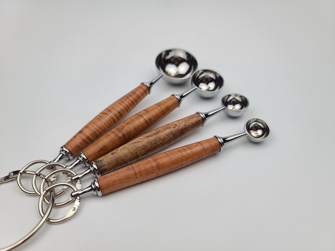 Hand Turned Measuring Spoon Set, Hand Made Measuring Spoon Set - Etsy