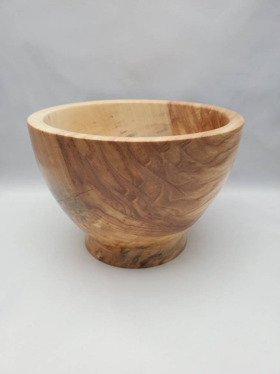 Decorative Hand Turned Small Birch Bowl, Hand Made Wooden Bowl, 4"h X 5 ...