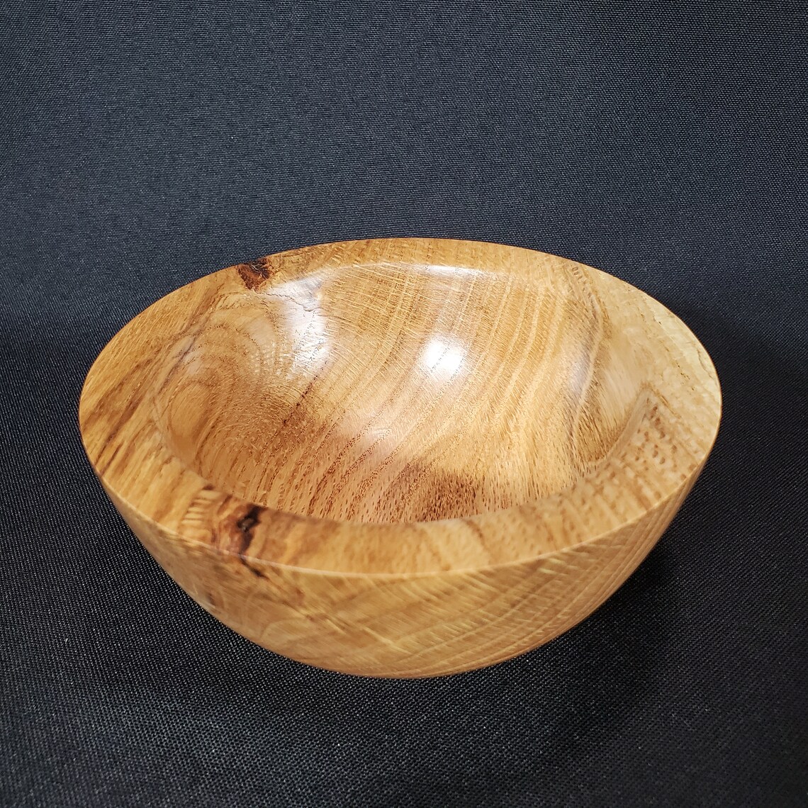Decorative Hand Turned Small Red Oak Bowl #213, Hand Made Wooden Bowl ...