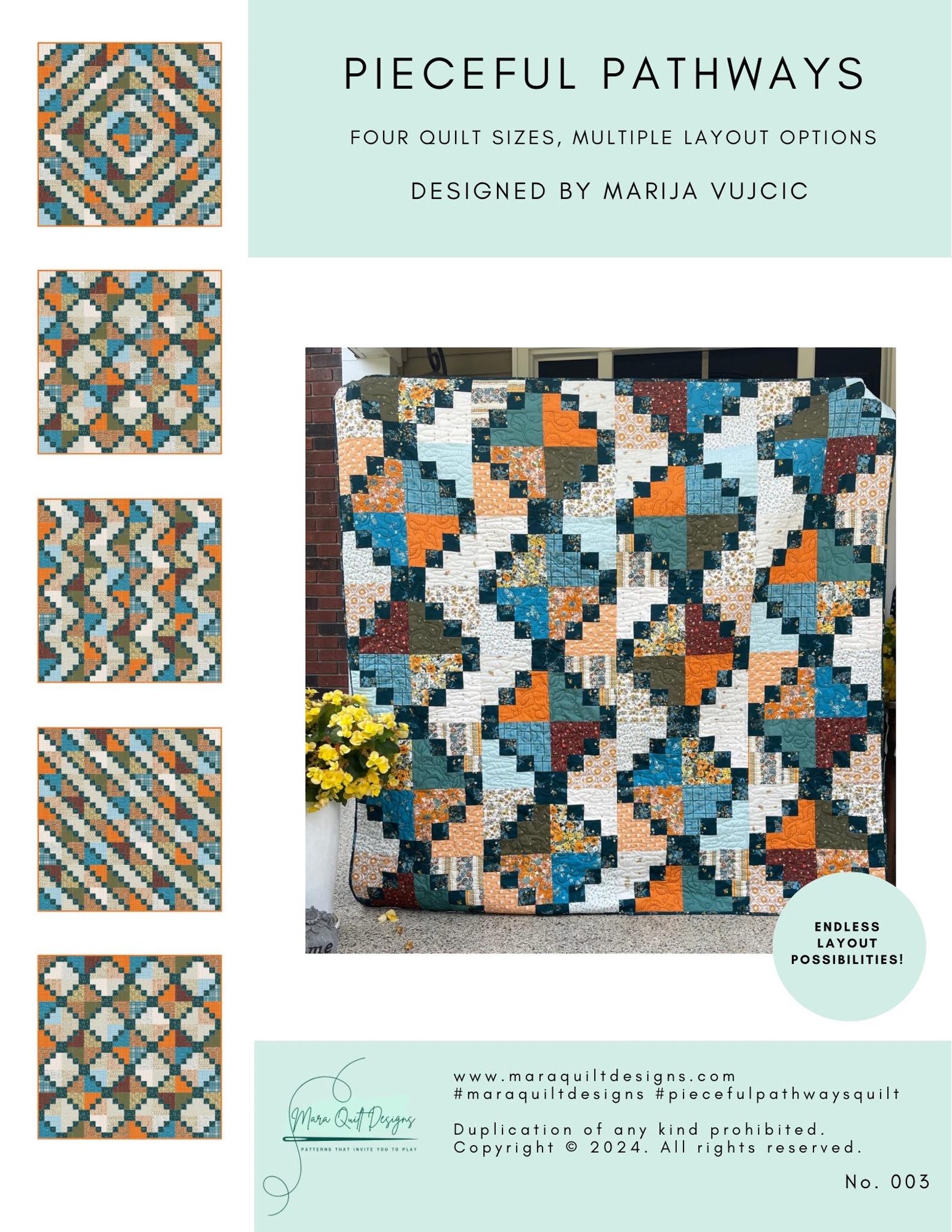 Pieceful Pathways Quilt Pattern (digital PDF File) - Etsy