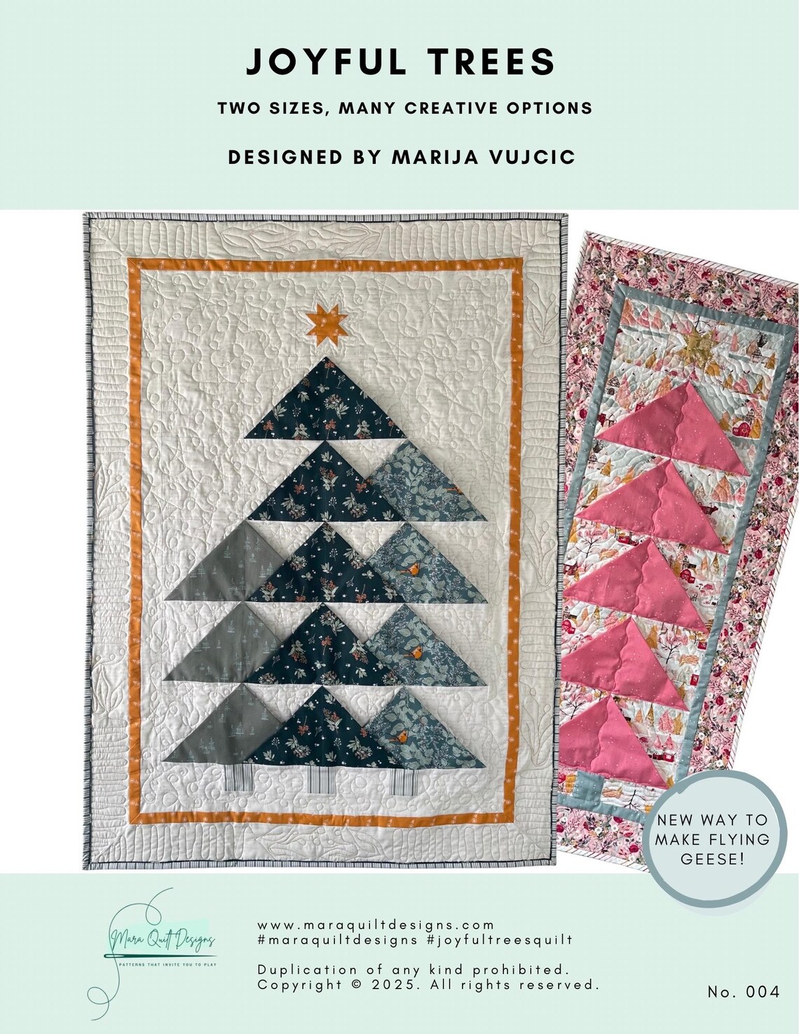Joyful Trees Quilt Pattern (digital PDF File) - Etsy