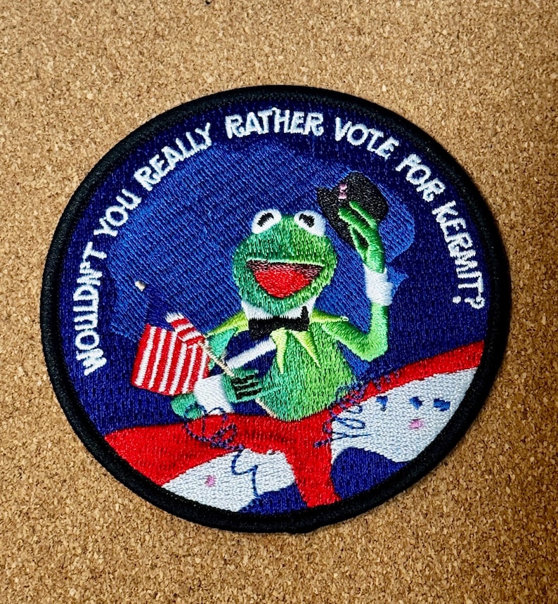 Vote Kermit for President Patch - - Etsy Australia