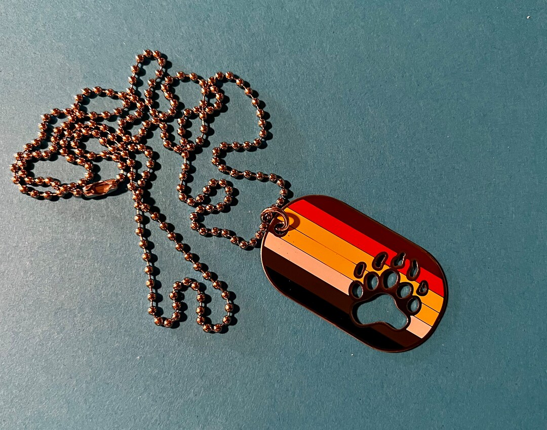 Bear Pride Dog Tag Gay Pride Woof! GRRR! - Etsy