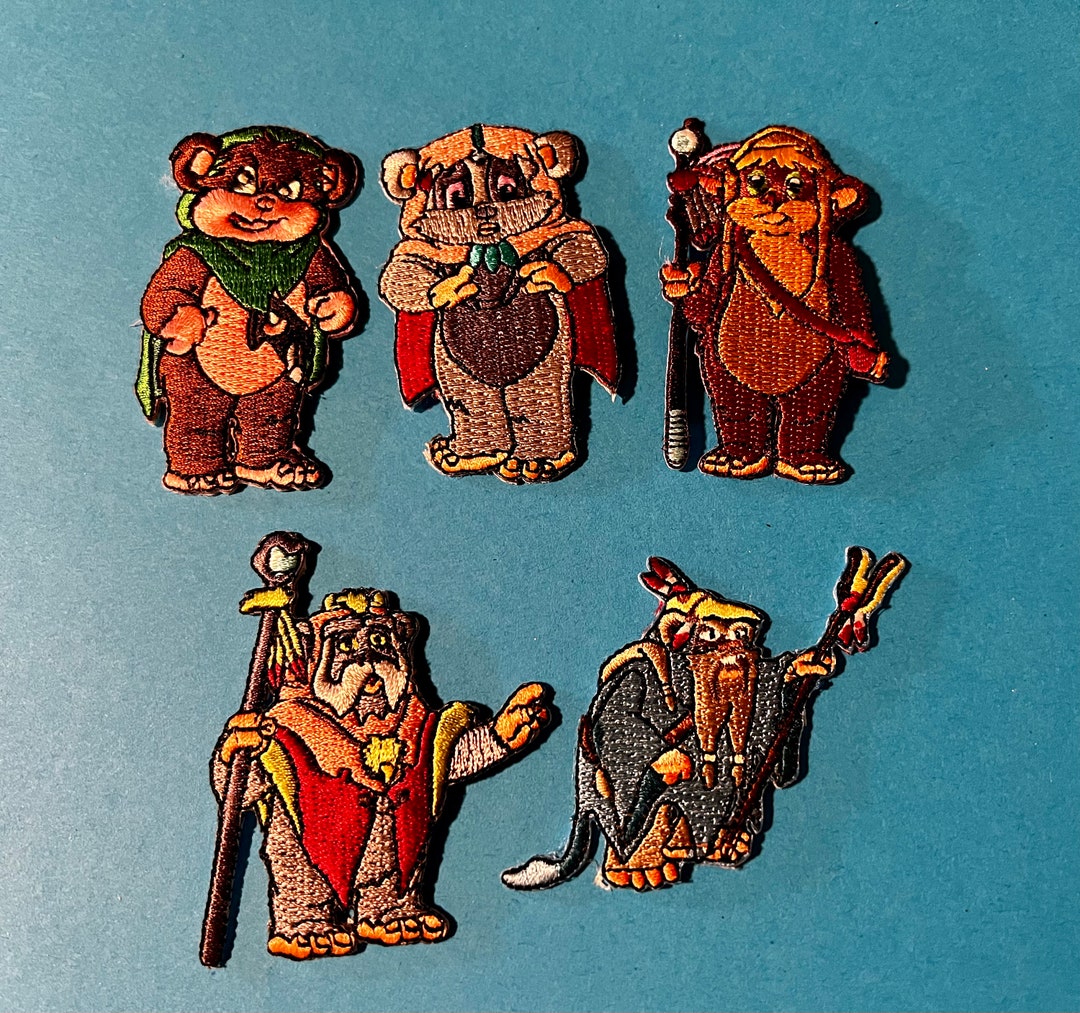 Ewok 2' Patch Set #1 - Wicket, Knessa, Teebo, Logray, Chief Chirpa Star ...