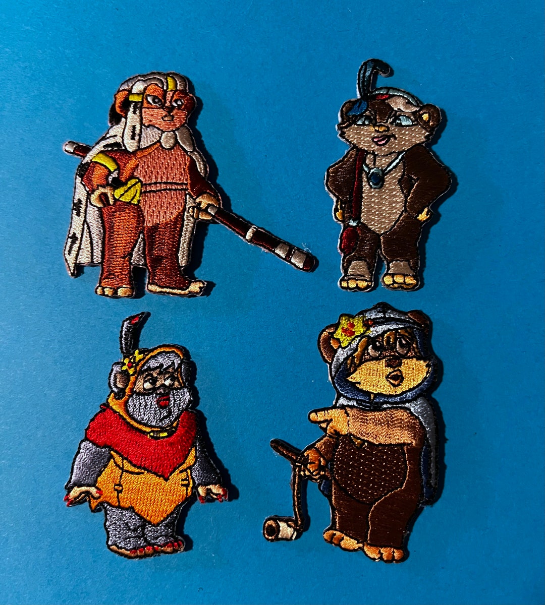 Ewoks 2" Patch Set #2 Latara, Bozzie, Asha, Malani Star Wars Return of ...