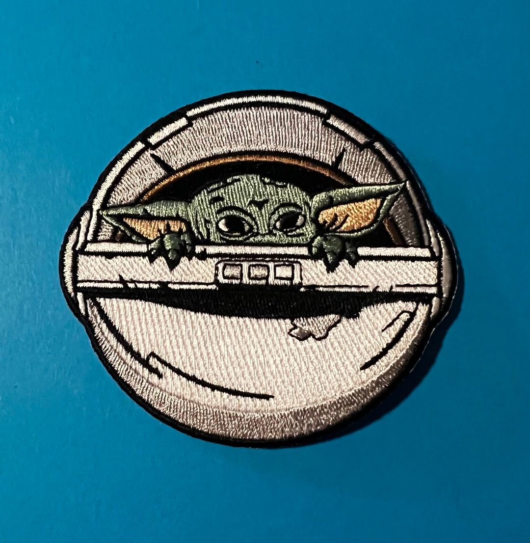 The Child Grogu in Hover Pod Patch the Mandalorian Star Wars Baby Yoda ...