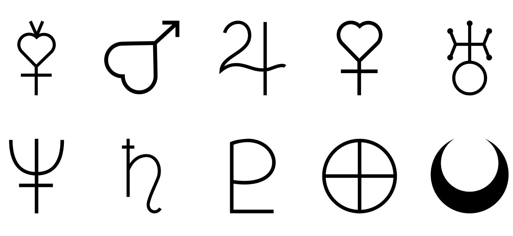 Sailor Moon Symbols Svgs - Etsy