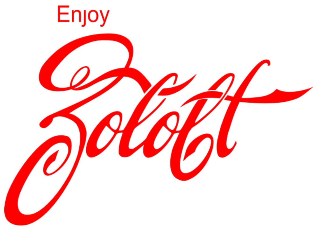 Enjoy Zoloft SVG Coke-style Logo - Etsy