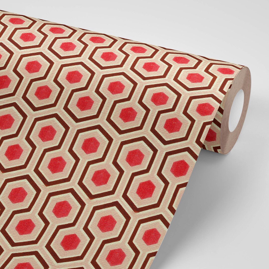 Red Geometric Removeable Wallpaper Peel and Stick Wallpaper Sticker ...