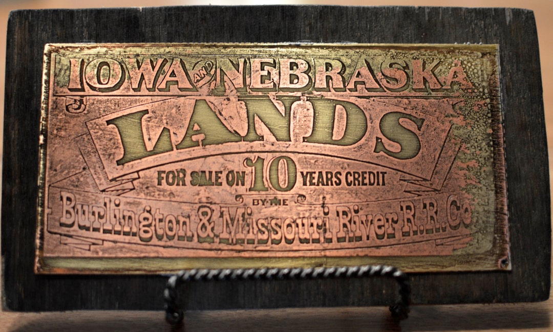 Iowa & Nebraska Advertisement Burlington Missouri Railroad 1872 Ad ...