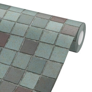 Rustic Stone Tile Removeable Wallpaper Peel and Stick Wallpaper Sticker ...