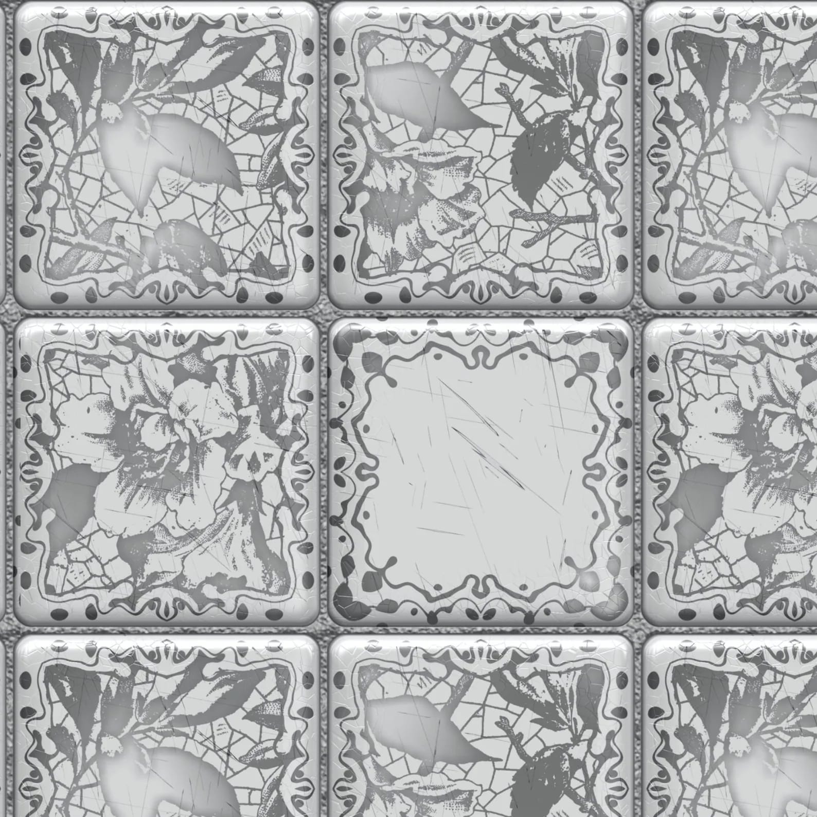 Floral Delft Tile Peel and Stick Wallpaper, Retro Botanical Design - Etsy