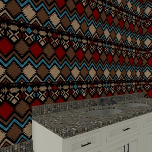 Tribal Ethnic Native American Wallpaper Peel and Stick Wallpaper ...