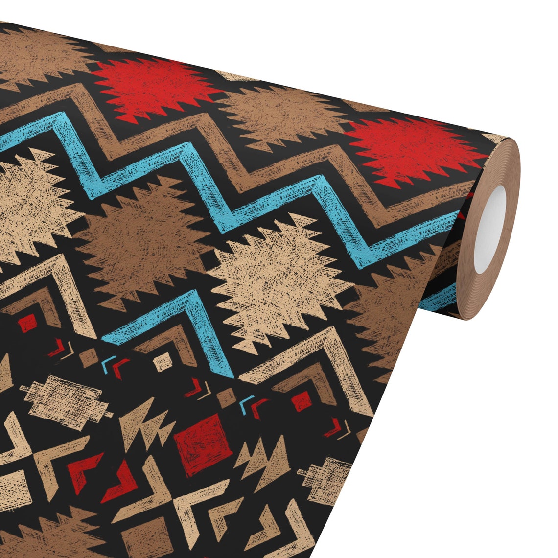 Tribal Ethnic Native American Wallpaper Peel and Stick | Etsy